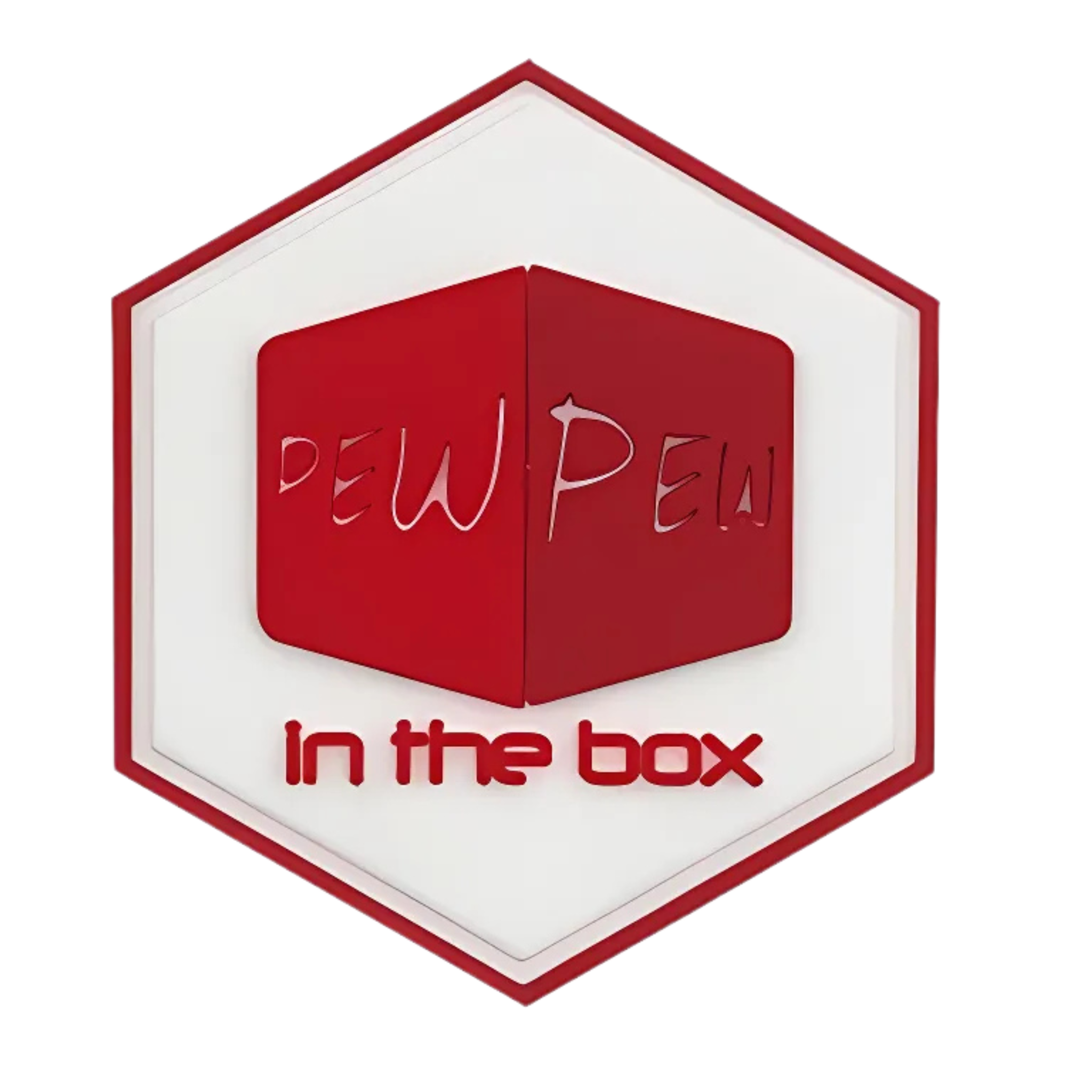 Hexagon PVC Patch "Pew Pew in the box" – Fox Airsoft