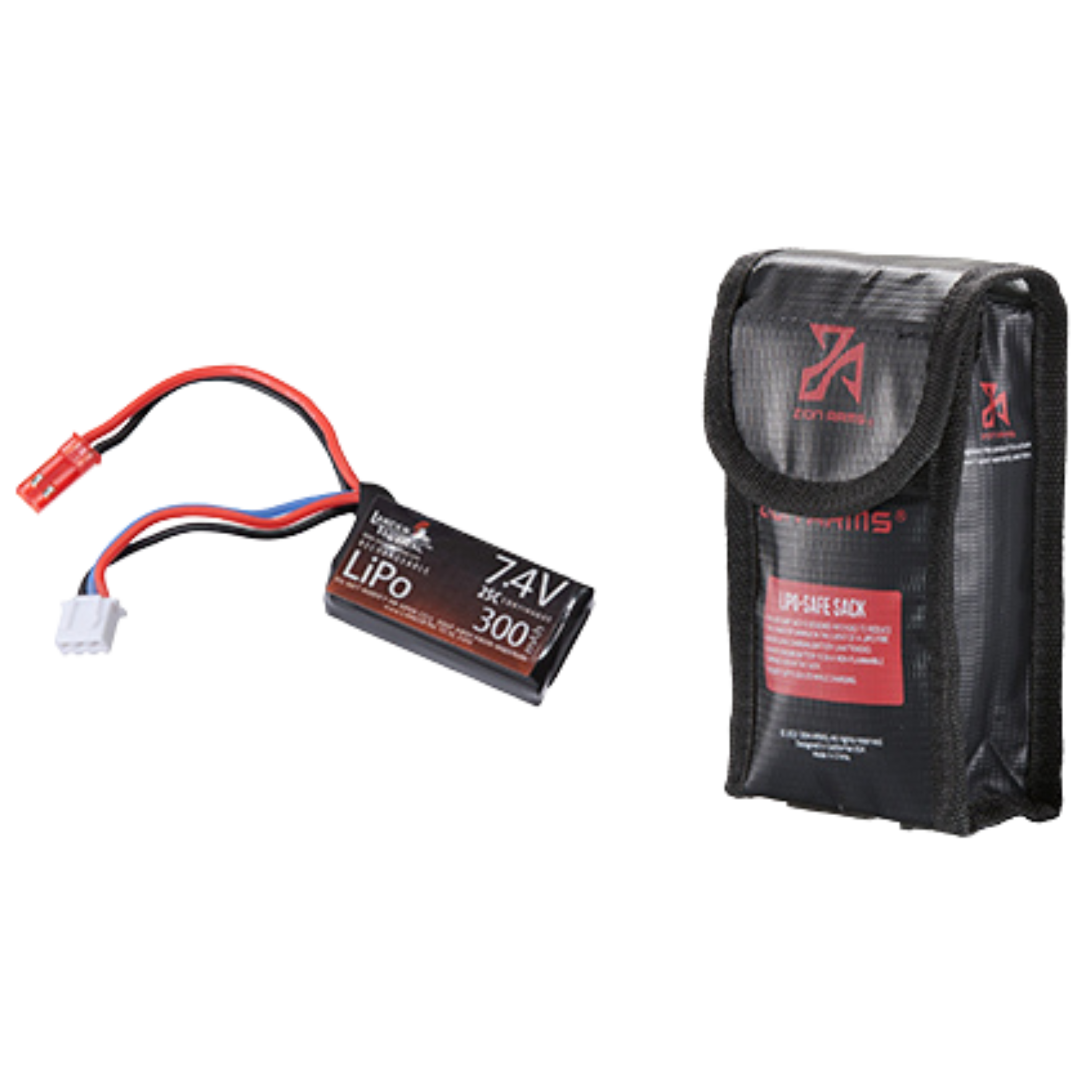Lancer Tactical 7.4v 300mAh LiPo Airsoft Battery – Fox Airsoft